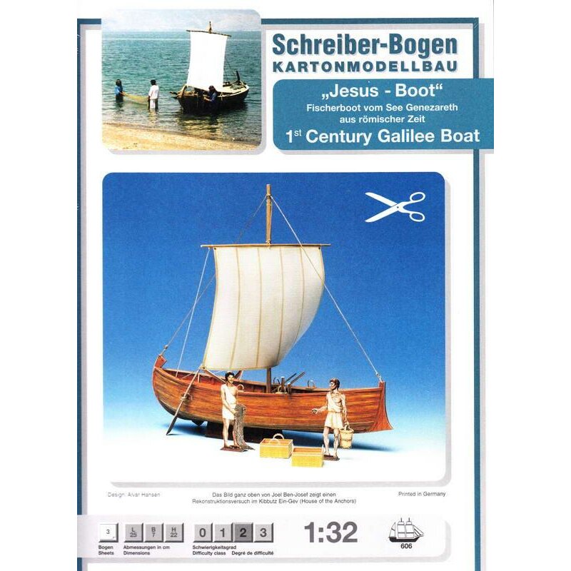 Schreiberbogen Jesus-Boot