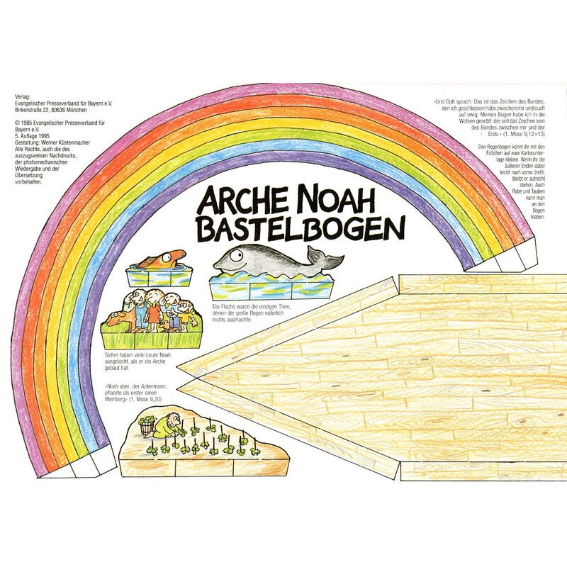 Bastelbogen Arche Noah