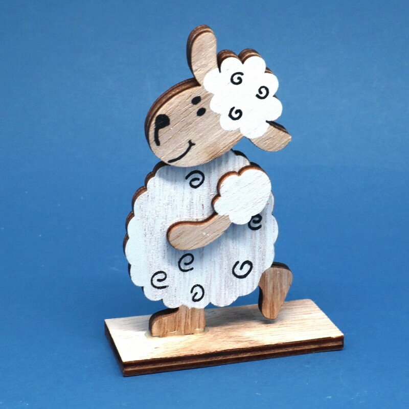 Deko-Schäfchen aus Holz